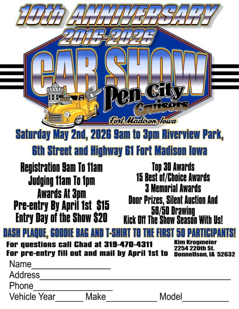 Iowa Car Shows - CarShowNationals.com