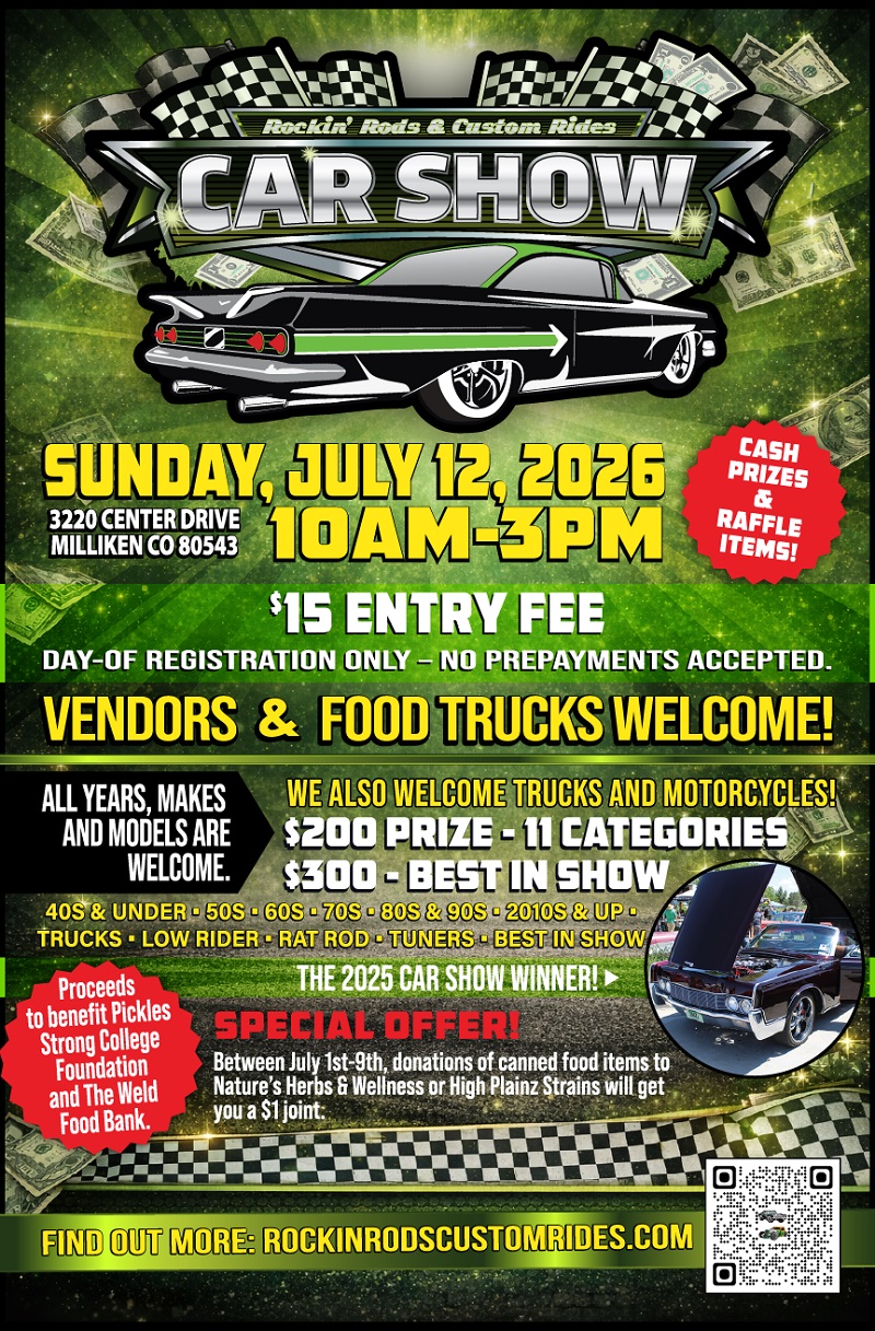 7-12-2026 Rockin Rods Flyer Milliken, CO - CarShowNationals.com