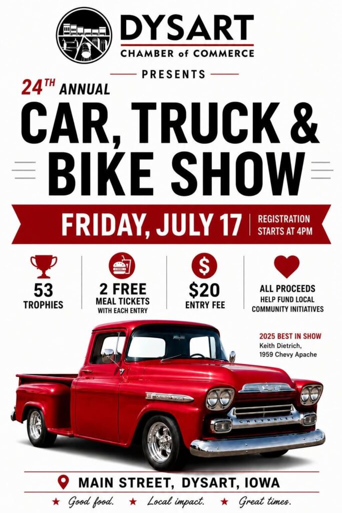 7-17-2026 Dysart, IA - CarShowNationals.com